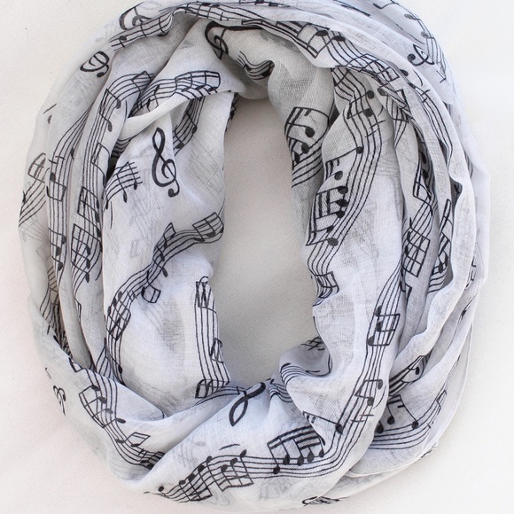 Accessories | Music Note Scarf | Poshmark